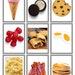 Pictorial Food Printable Cards Digital Download, Speech Development ...
