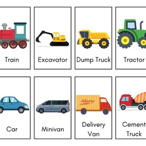 Printable Transportation Themed Memory Game | Fun and Educational Game ...
