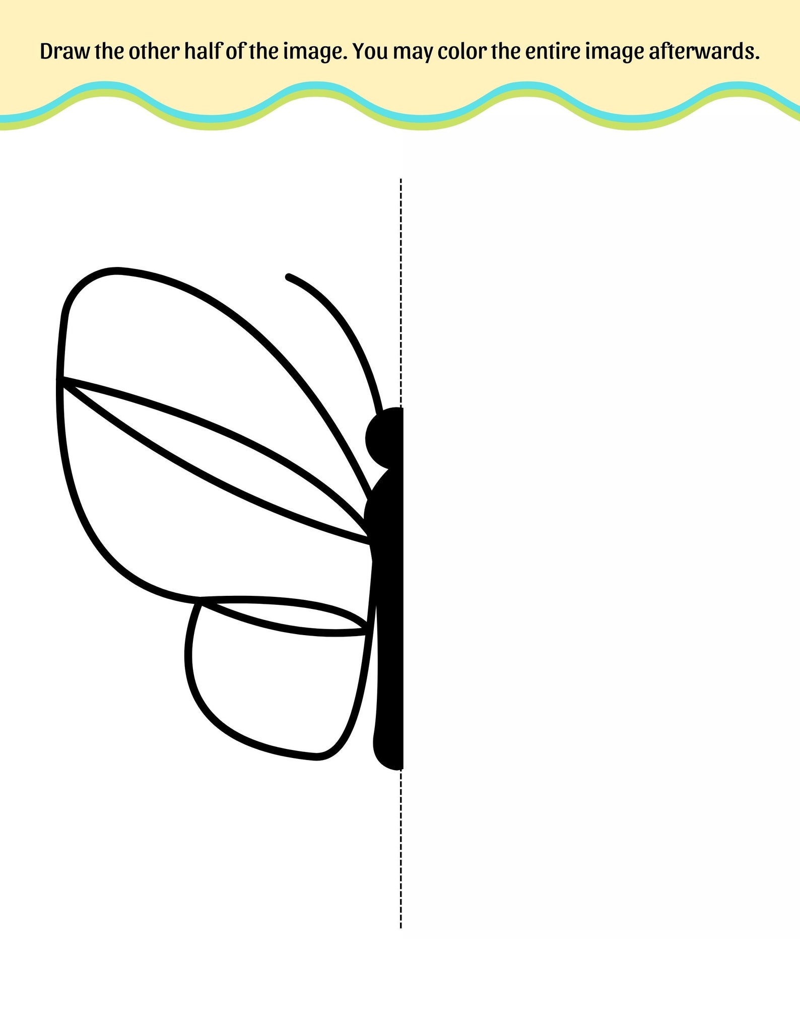Printable Symmetry Drawing Activity, Digital Symmetry Drawing Activity ...