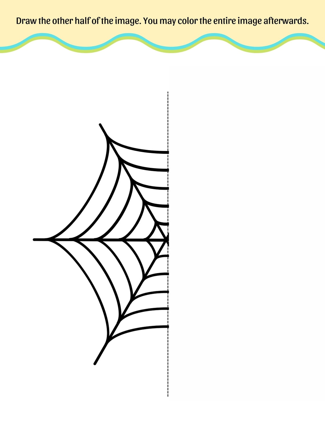 Printable Symmetry Drawing Activity, Digital Symmetry Drawing Activity ...