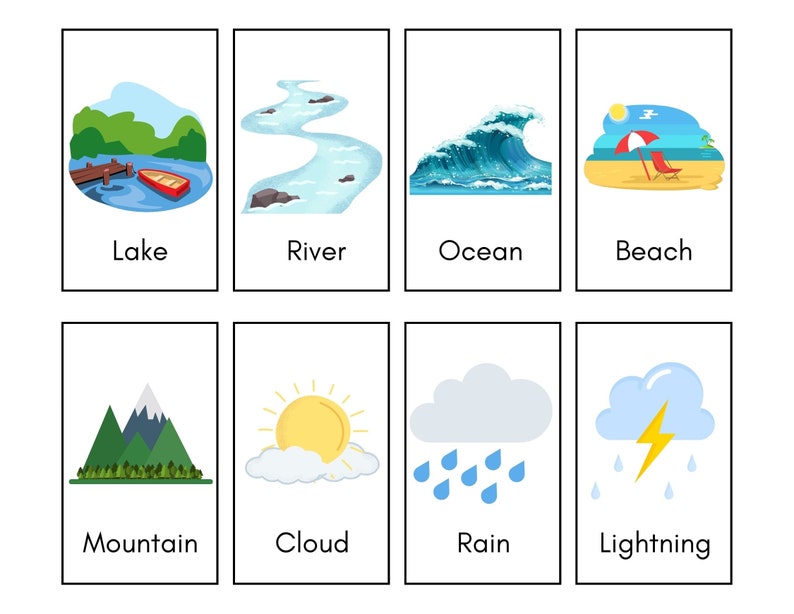 Printable Nature Themed Memory Game | Fun and Educational Game for Kids ...