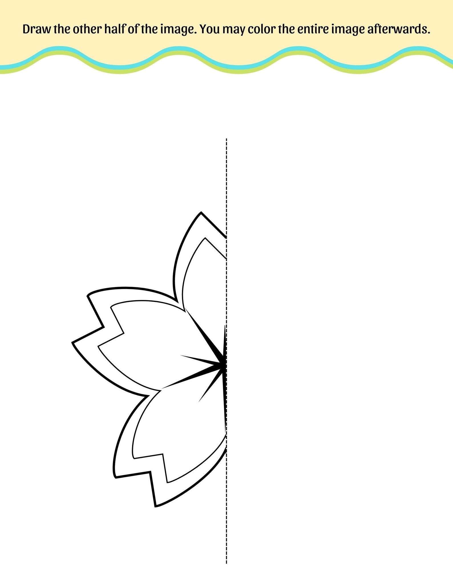 Printable Symmetry Drawing Activity, Digital Symmetry Drawing Activity ...