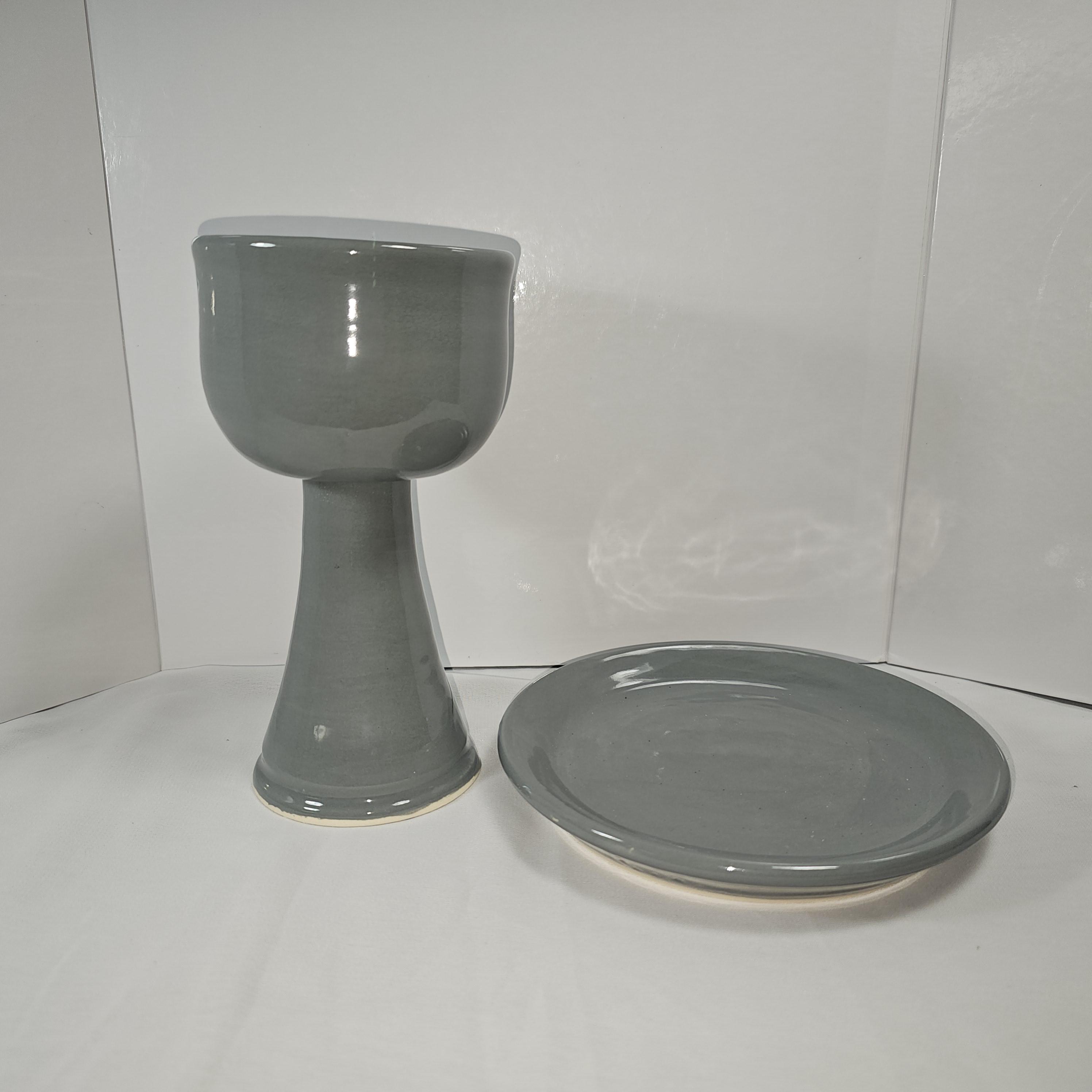 Custom Ceramic Chalice and Plate Set - Etsy