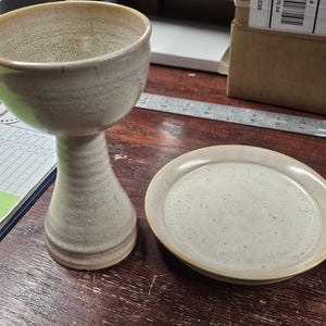 Custom Ceramic Chalice and Plate Set - Etsy