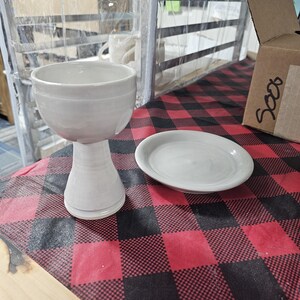 Custom Ceramic Chalice and Plate Set - Etsy