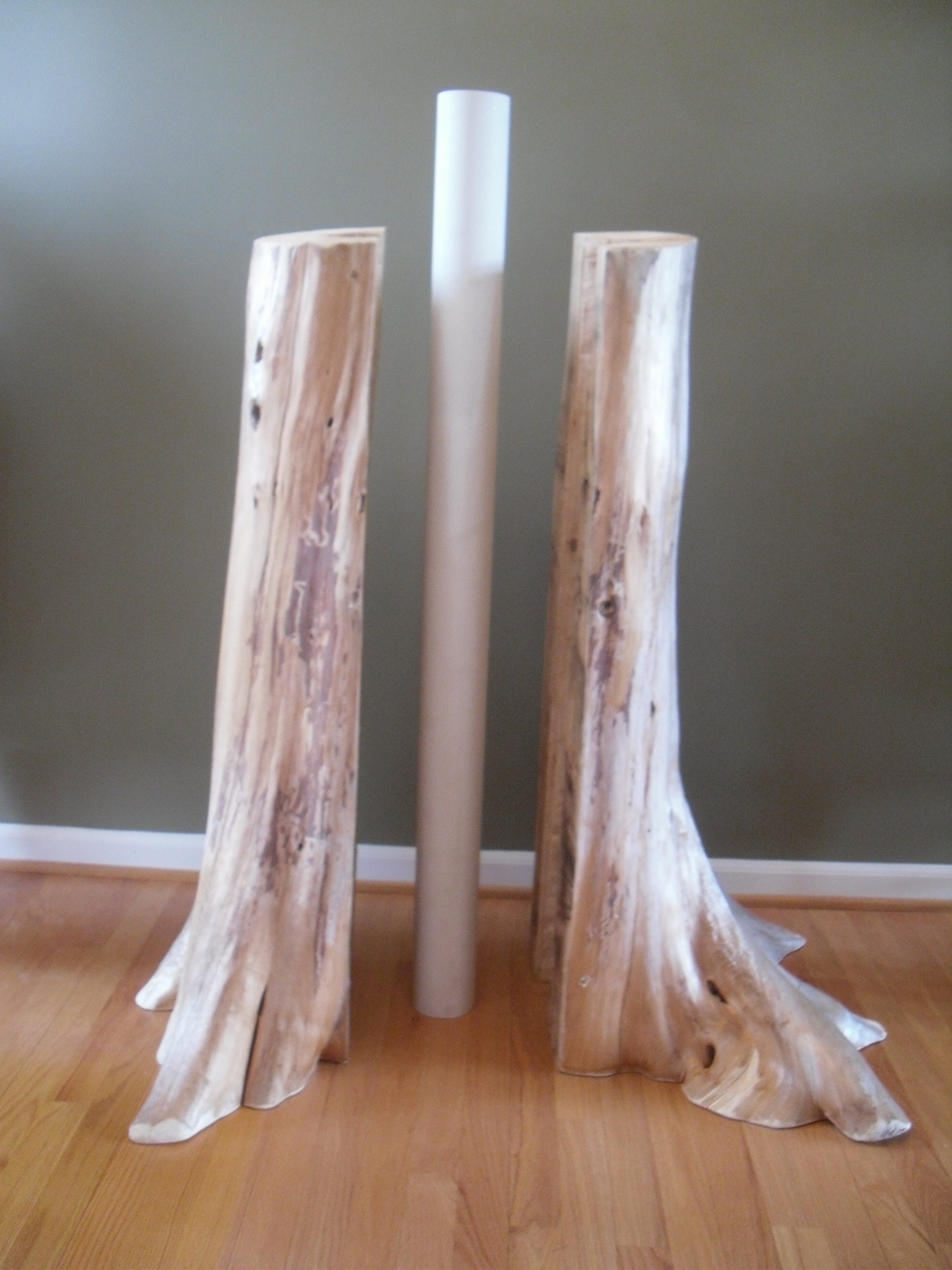 Authentic Rustic Cedar Log Basement Pole Covers Support Post Wrap - Etsy