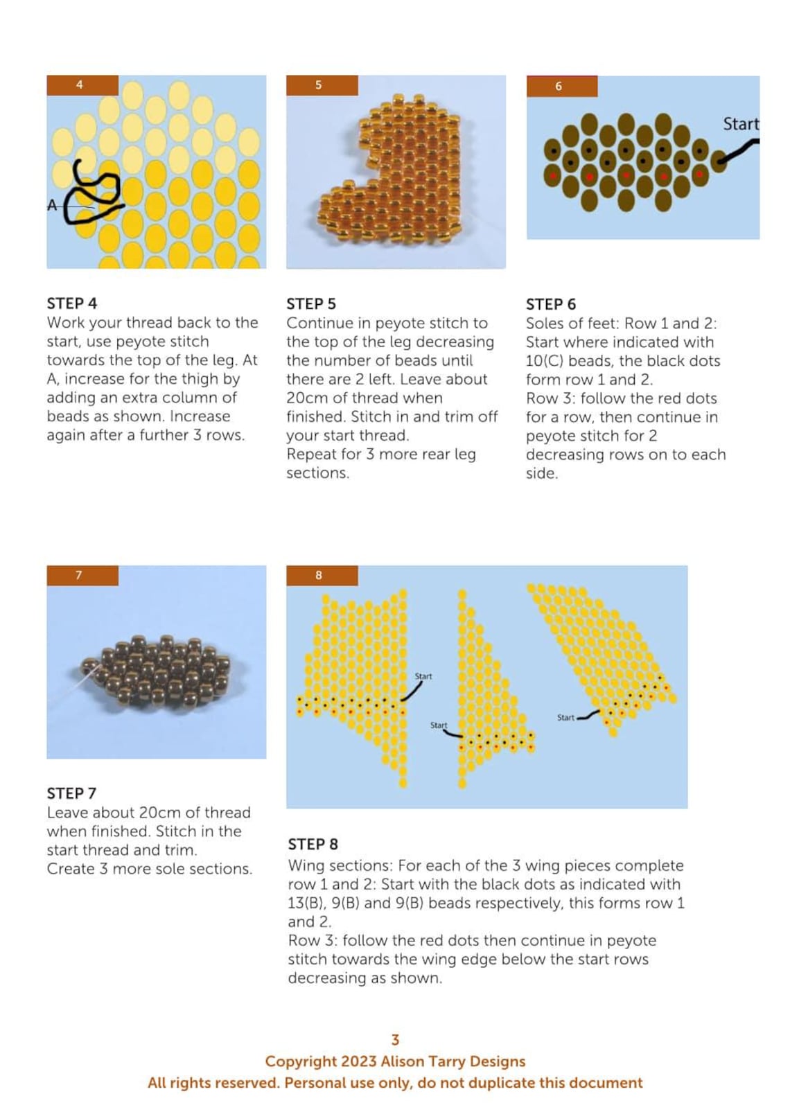 3D Seed Bead Dragon Pattern | Helios | Peyote | Miyuki Beads | PDF Instant Download - Etsy