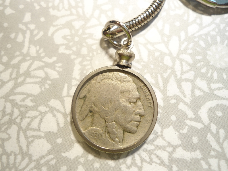 1 Silverplated Buffalo Nickel Key Chain With Assorted Dates - Etsy