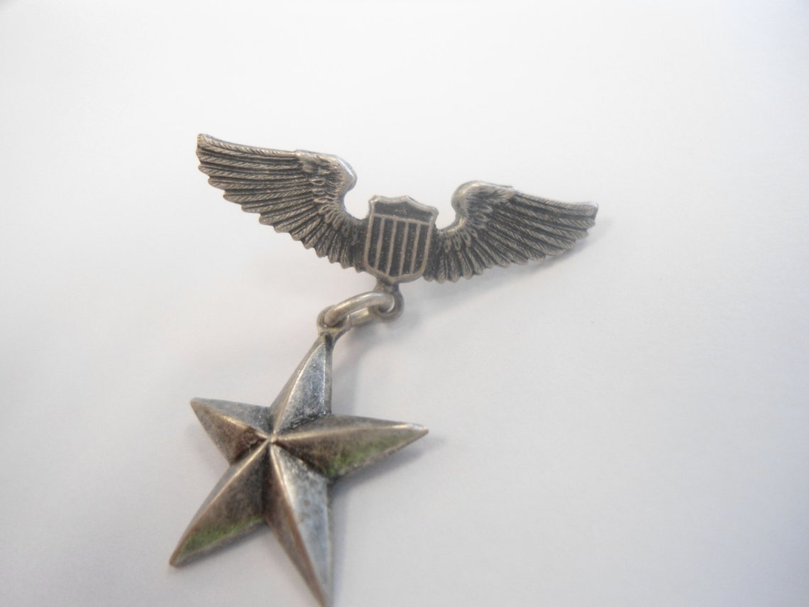 1 Bronze Plated Air Force Pilot Wing Pin | Etsy