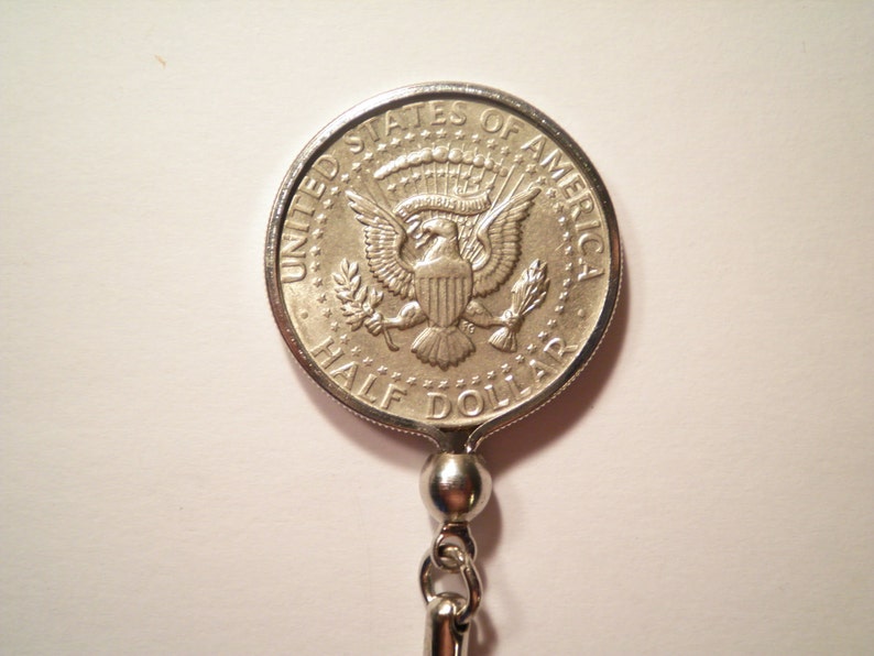 1 Silverplated Kennedy Half Dollar Coin Holder Key Ring - Etsy