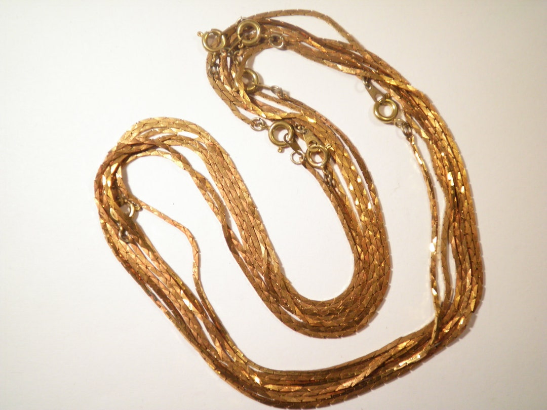 12 Brass 15" Flat Cut Chains - Etsy