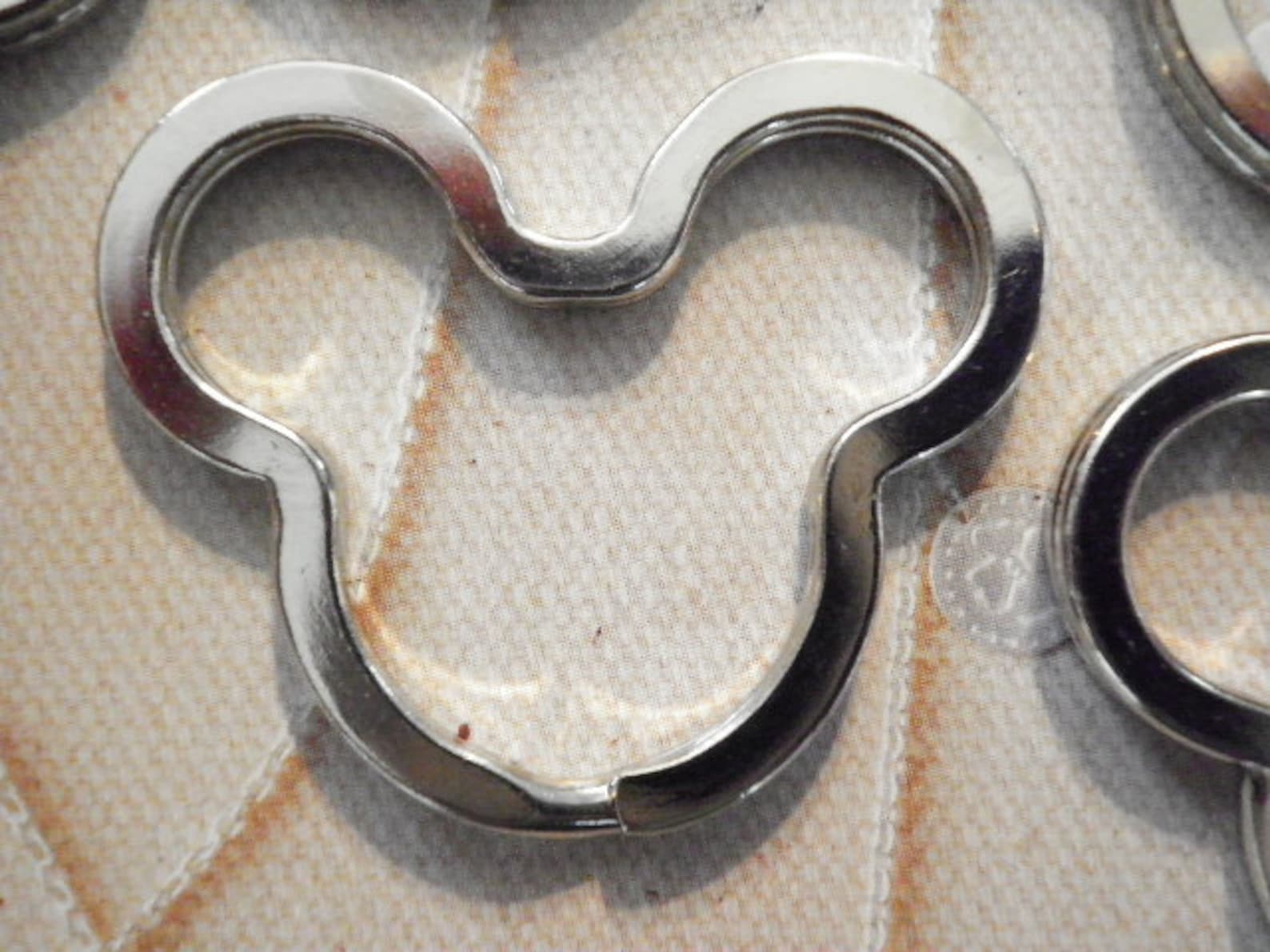 1 Silverplated Mickey Mouse Key Rings | Etsy