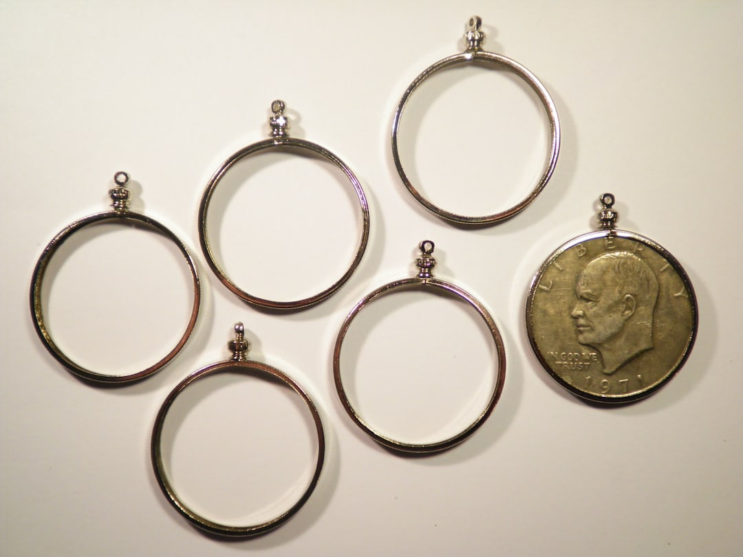 1 Silver Plated Eisenhower and Liberty Silver Dollar Coin Holder - Etsy