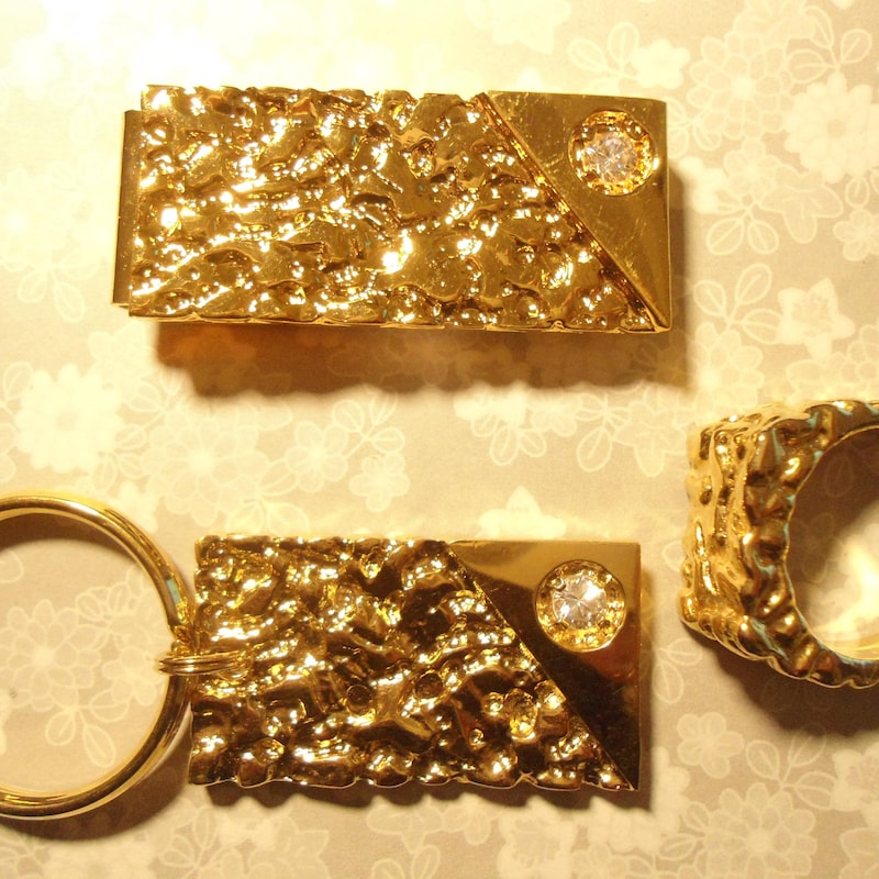 Gold Nugget Ring - Etsy