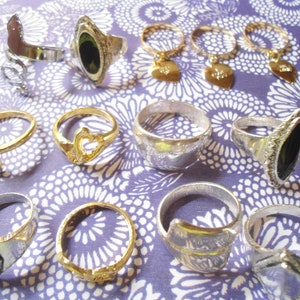 12 Assorted Rings Made in India - Etsy