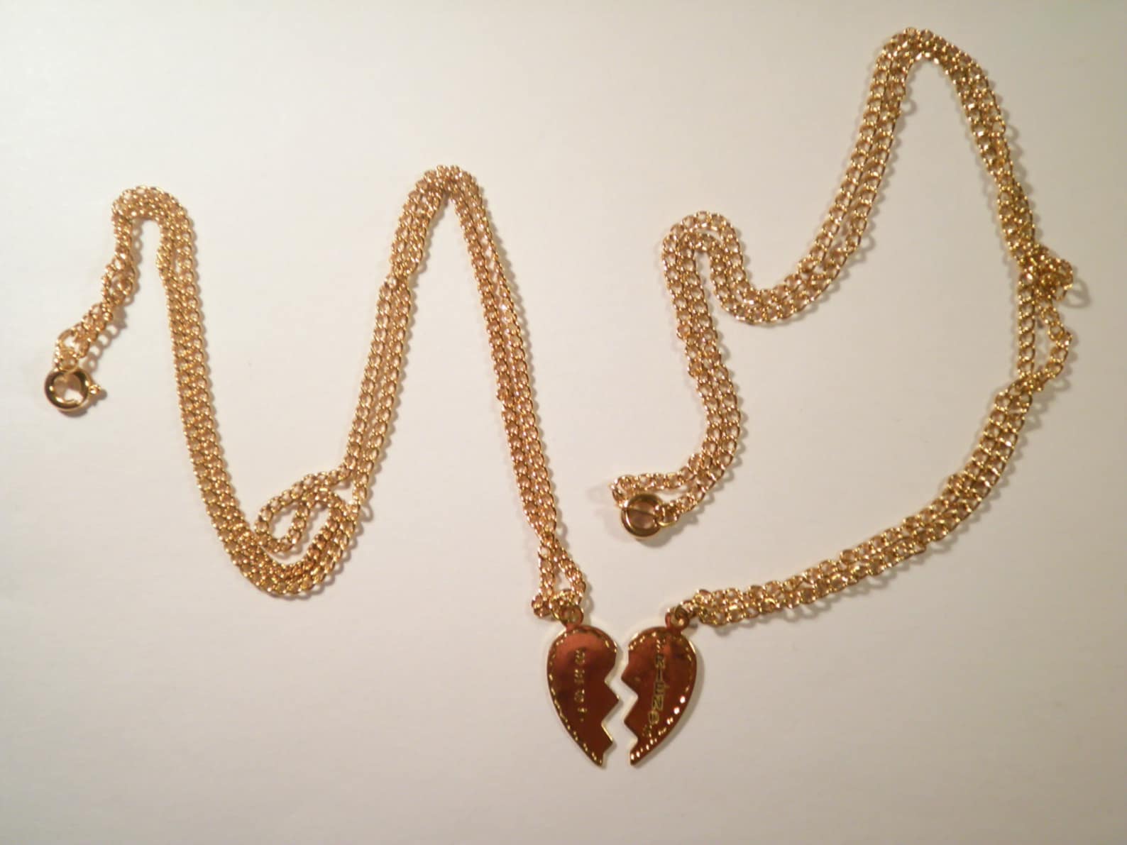 1 Set of Goldplated Best Friends Necklaces - Etsy
