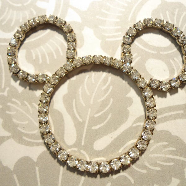 Mickey Mouse Rhinestone Charm - Etsy