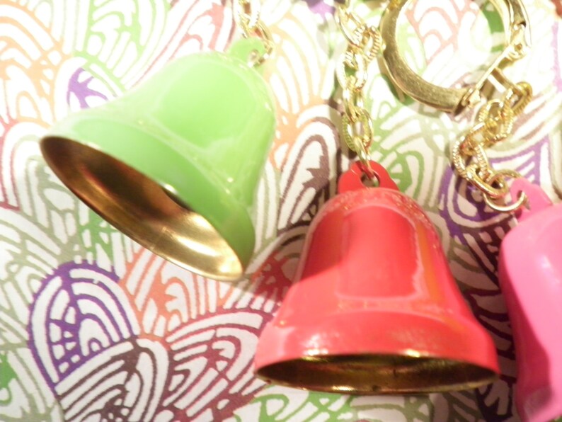 4 Assorted Christmas Bells Key Chains - Etsy