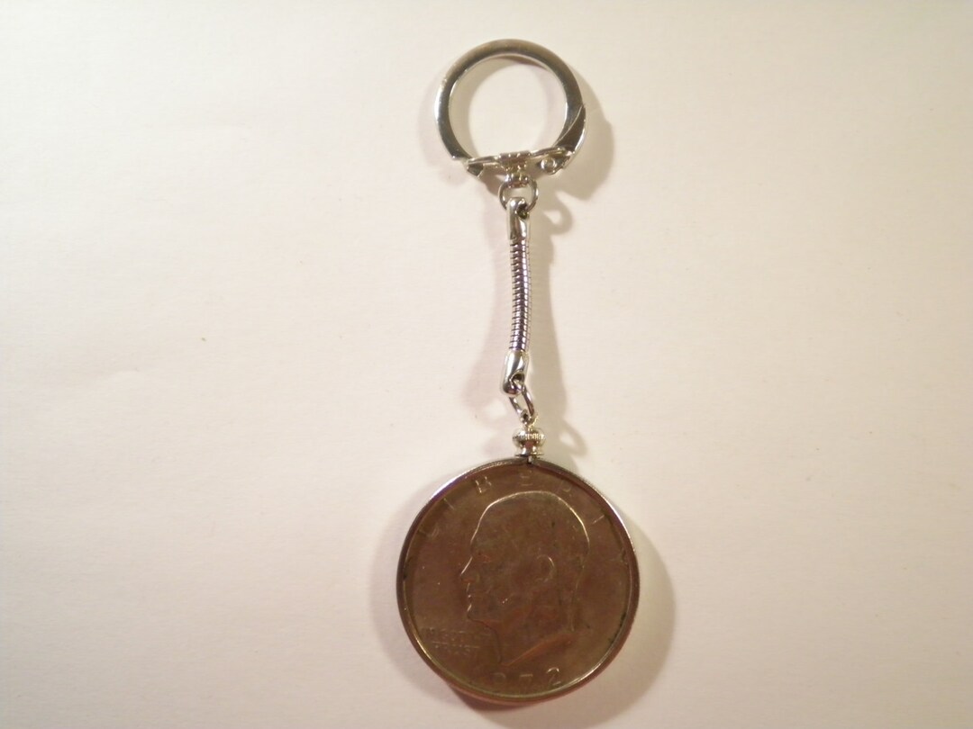 1 Silverplatred Eisenhower Key Chain Coin Holder Bezel - Etsy