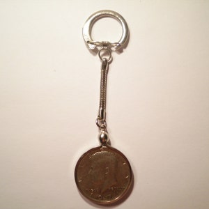 1 Silverplated Kennedy Half Dollar Coin Holder Key Ring - Etsy