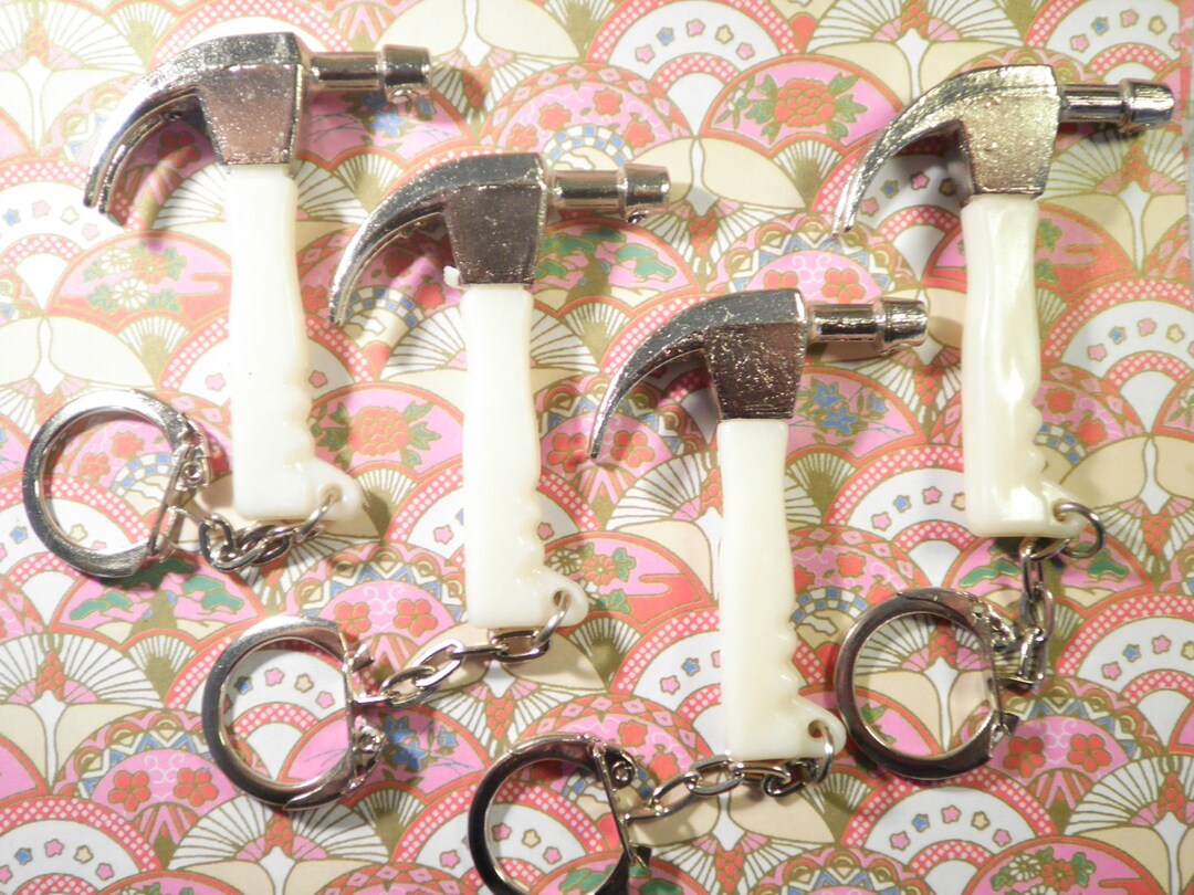 4 Carpenters Hammer Key Chains - Etsy