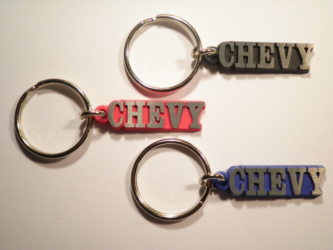 1 Assorted Color Chevy Key Chains Key Ring - Etsy