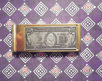 1 Goldplated 100 Dollar Bill Money Clip and Key Ring Set | Etsy