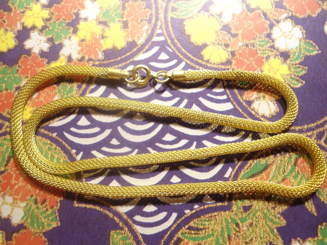 4 Brass 18" Mesh Chains Snake Chains Tube Chains 4mm Tube - Etsy