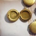 6 Vintage Brass 13mm Round Lockets - Etsy