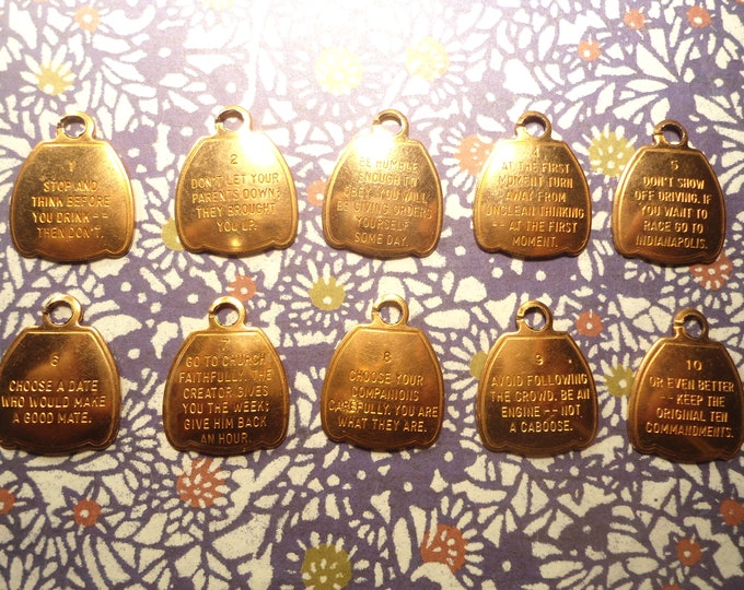 Ten Commandments Token - Etsy