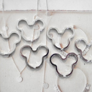 1 Silverplated Mickey Mouse Key Rings - Etsy