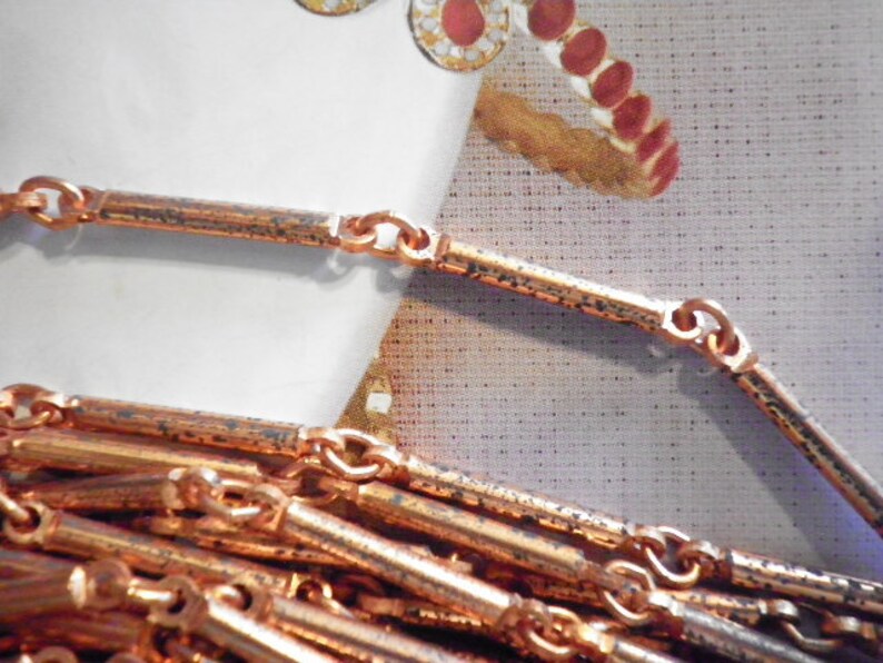 4 Ft. Coppercoated Round Bar Chain - Etsy