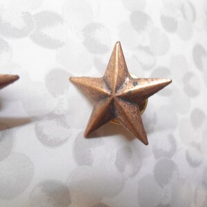 2 Military Style Bronze Star Pins Lapel Pins - Etsy