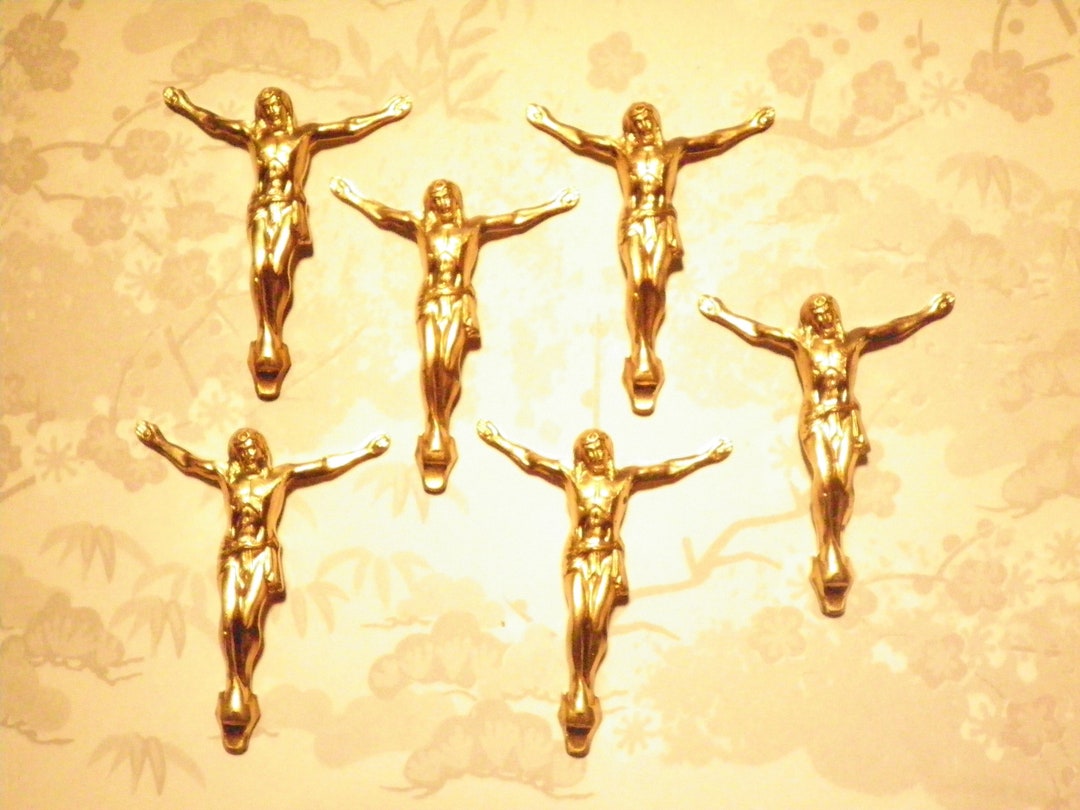 1 Vintage Brass 32mm Highly Detailed Jesus Figure - Etsy