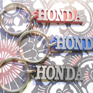 1 Assorted Color Honda Key Ring Key Chain Auto Key Ring - Etsy