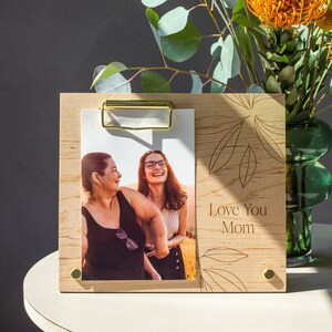 Love You Mom Wood Photo Frame [mom Frame, Mother's Day Gift, Gift for ...