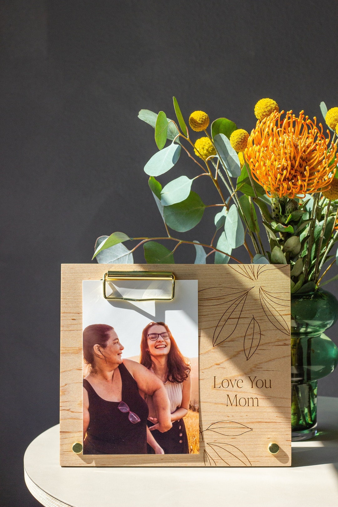 Love You Mom Wood Photo Frame [mom Frame, Mother's Day Gift, Gift for ...