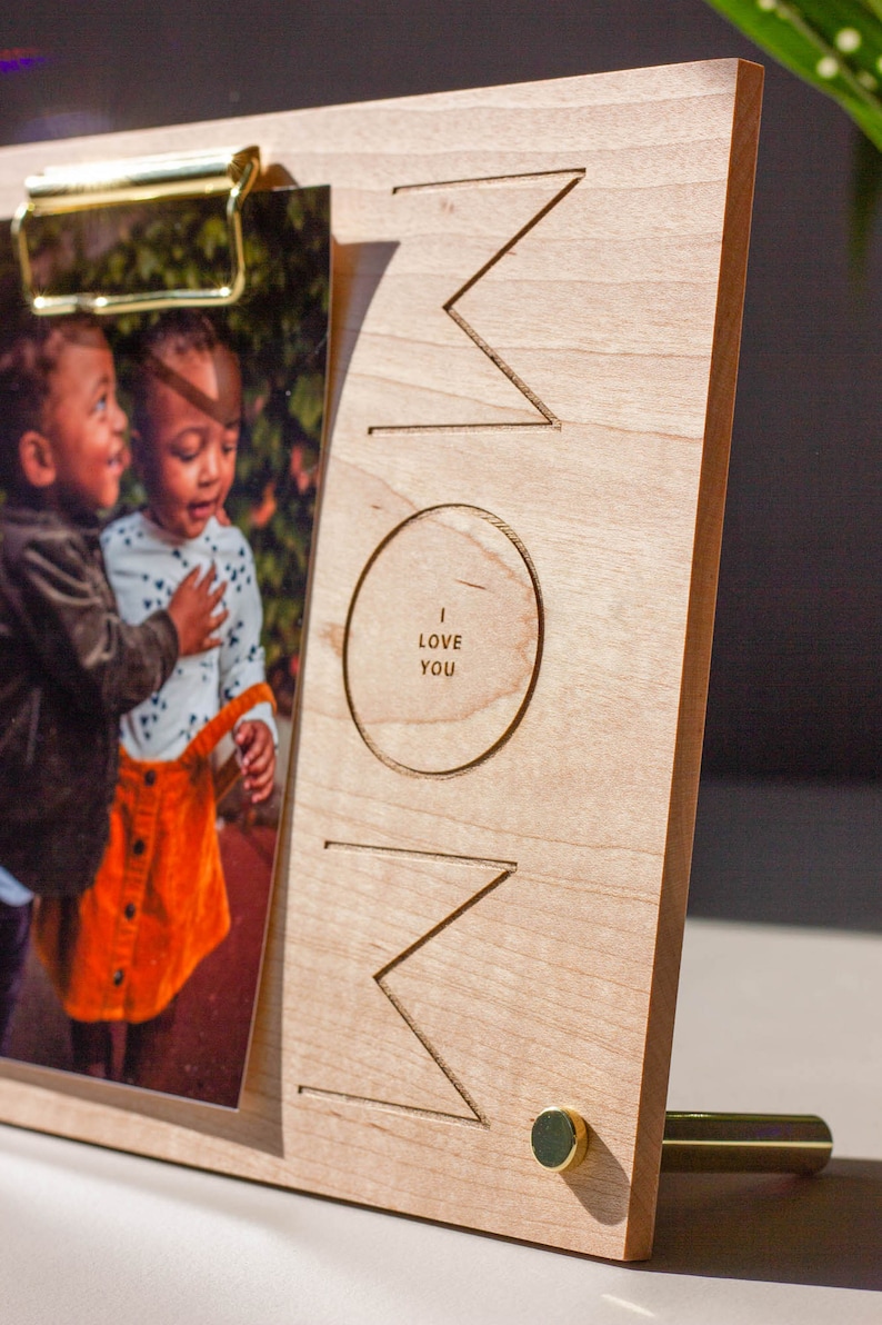 Modern Mom Wood Picture Frame mother's Day Gift - Etsy