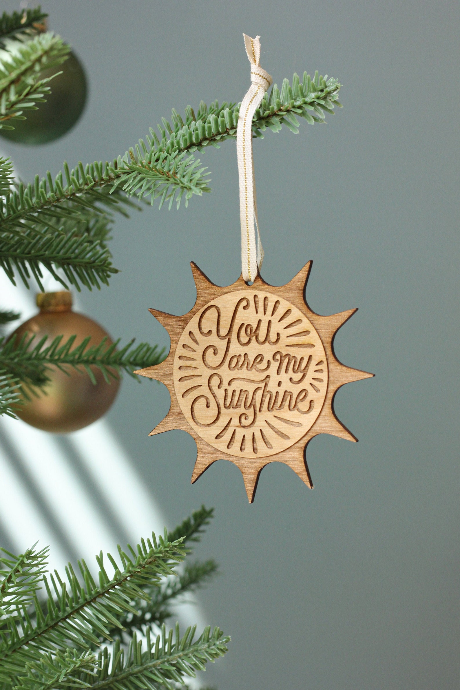 You Are My Sunshine Wood Ornament [personalized Ornament, Laser Cut ...