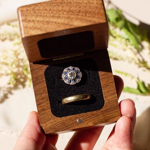 Evergreen Tree Wood Personalized Ring Box [wedding Ring Holder, Wedding ...