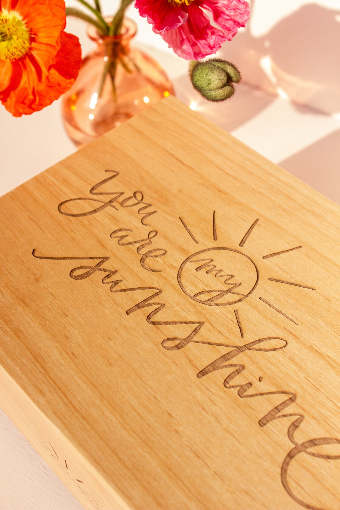 You Are My Sunshine Wood Keepsake Box Personalized Custom Etsy