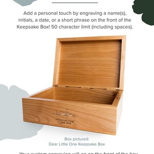 Grow, Swim, Fly Wood Keepsake Box [wooden Box, Personalized Custom ...