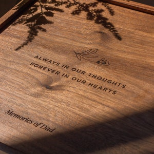 In Loving Memory Box & Keepsake Box [father Memorial Gift, Loss of ...