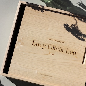 Heartfelt Personalized Box | Custom Gift | Large Keepsake Box | Wood ...