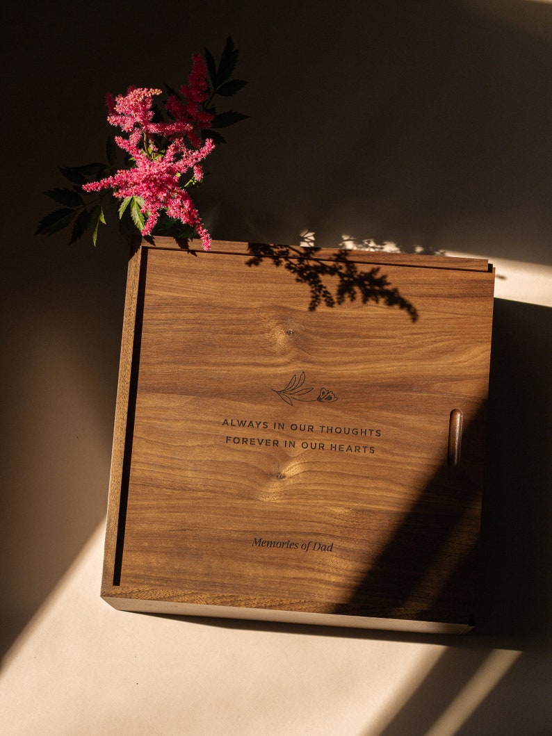 In Loving Memory Box & Keepsake Box father Memorial Gift - Etsy