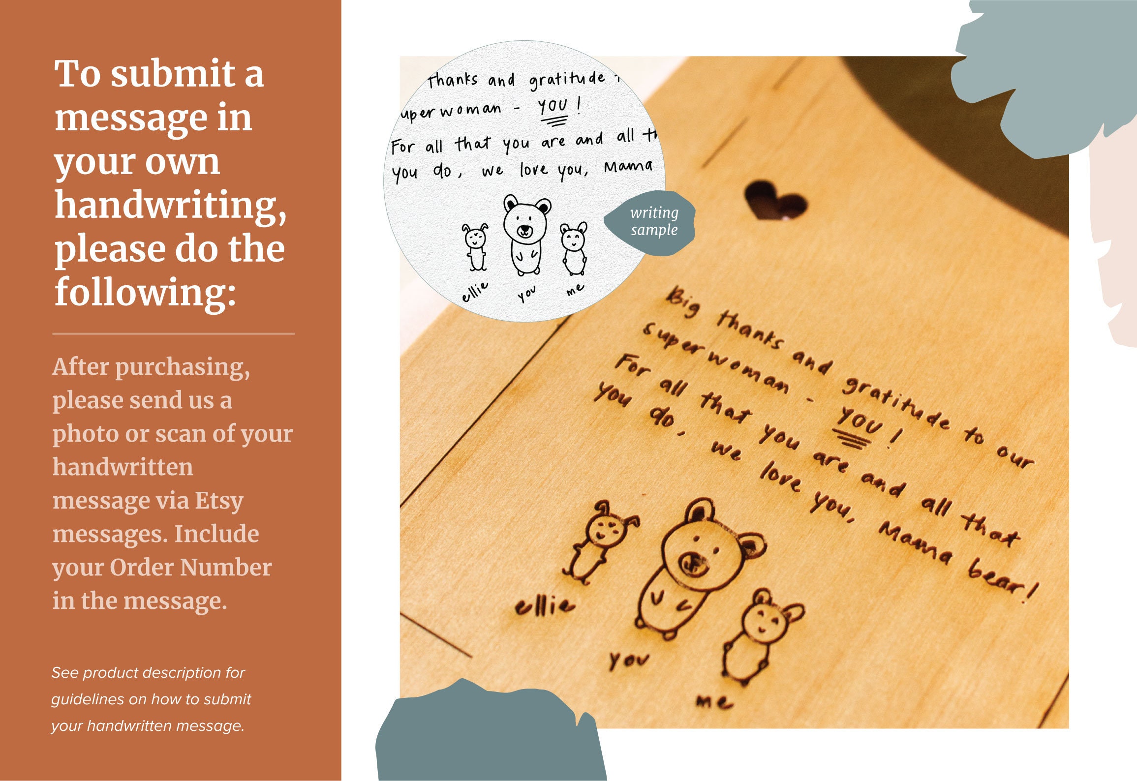 Big & Little Dipper Constellation Wood Card personalized | Etsy