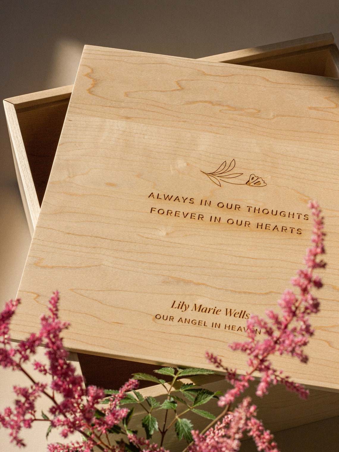 In Loving Memory Box & Keepsake Box father Memorial Gift - Etsy