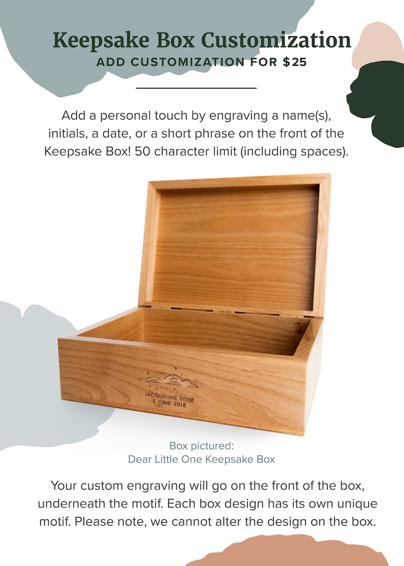 Ginkgo Leaves Wood Box [wood Anniversary Gift, Personalized Gift ...