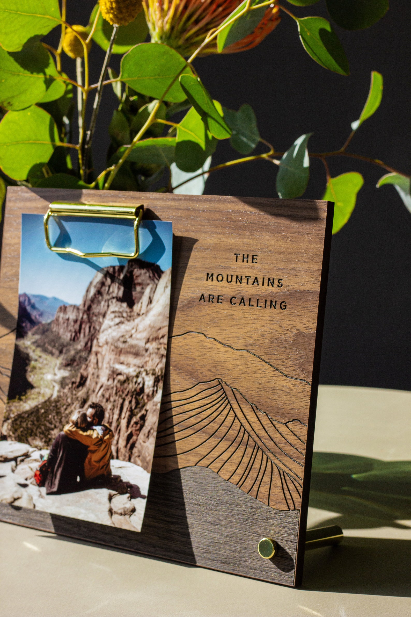 The Mountains Are Calling Wood Picture Frame [mountain Wedding Frame ...
