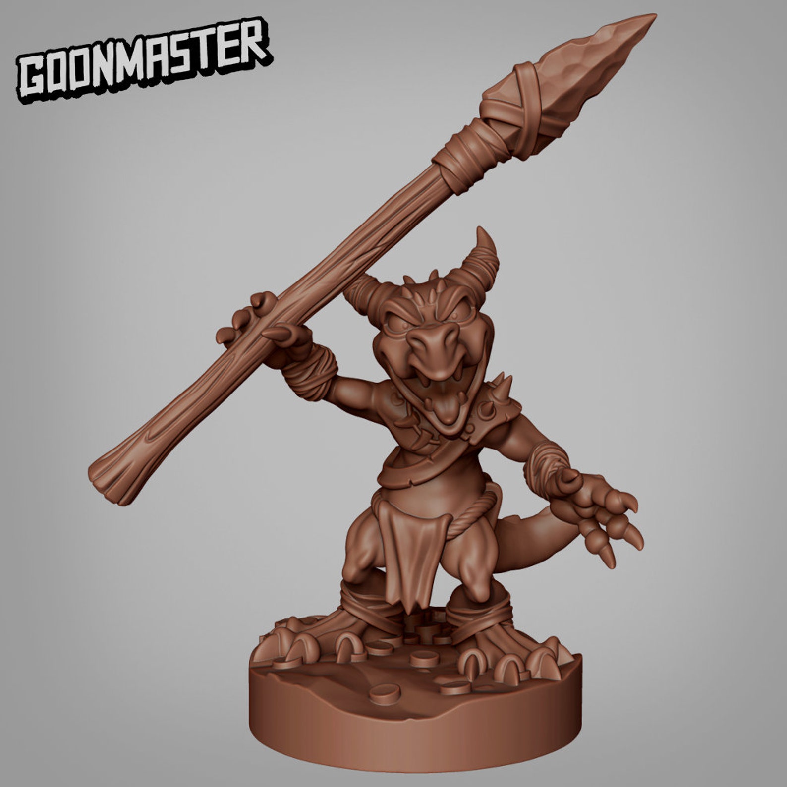 Kobold Spearman Pose 1 RPG Miniature Sculpted by Goonmaster Games 28-35 ...